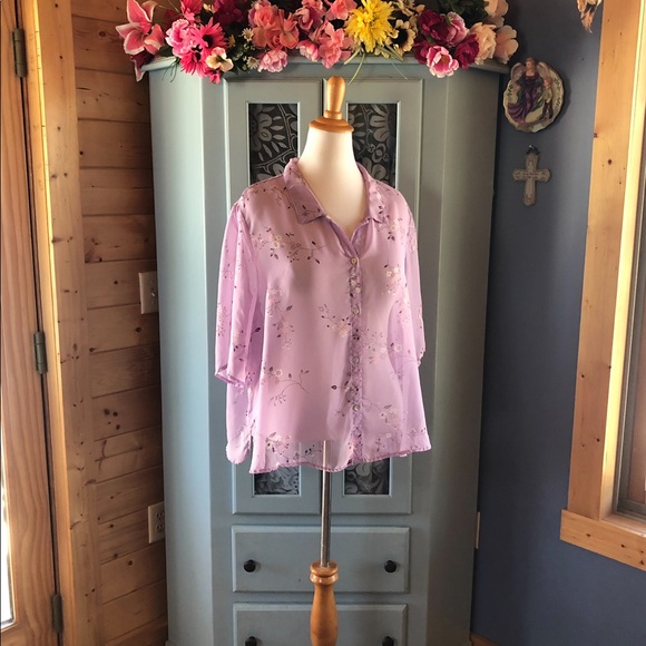 Style Studio | Tops | Beautiful Lilac Blouse Brand New | Poshmark